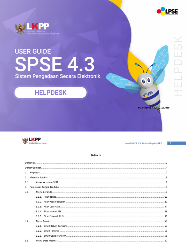 Panduan SPSE 4.3 untuk Helpdesk LPSE | PDF | Game & Aktivitas | Komputer