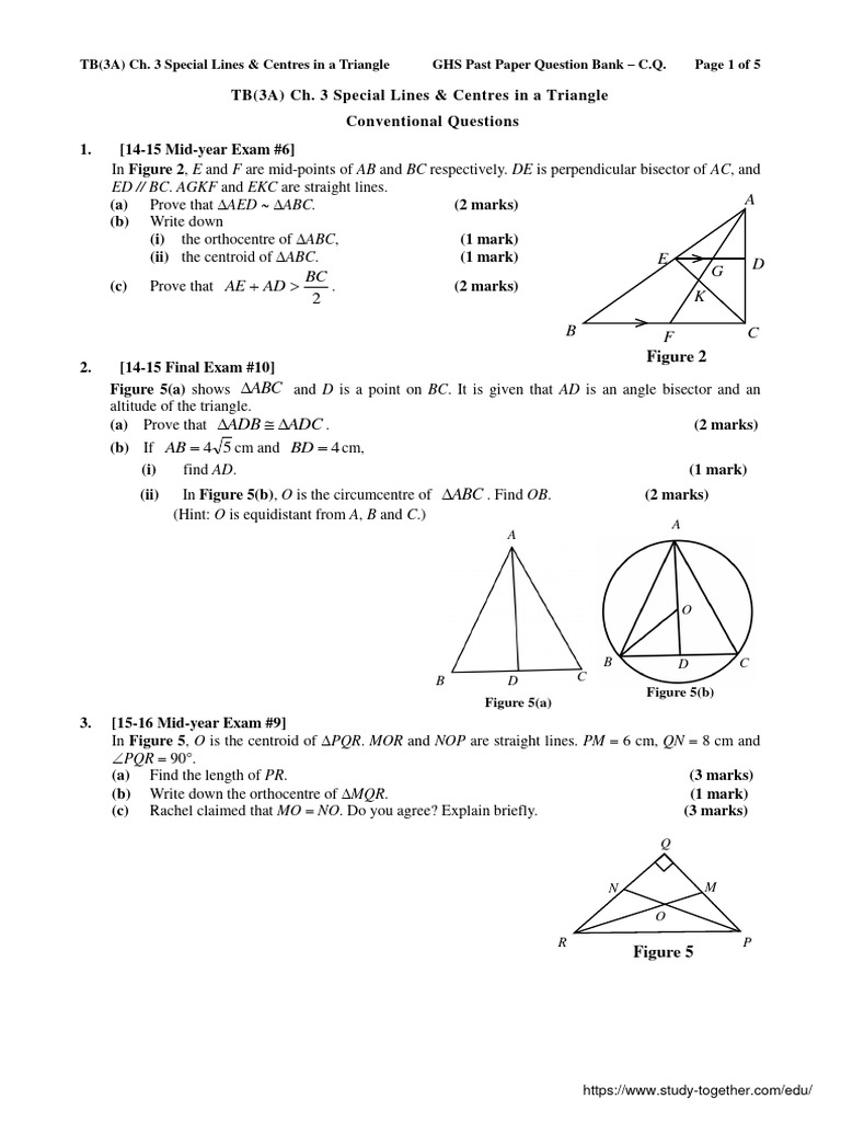 Good Hope School - 14 19 3A Ch.4 Special Lines - Centres in A Triangle ...
