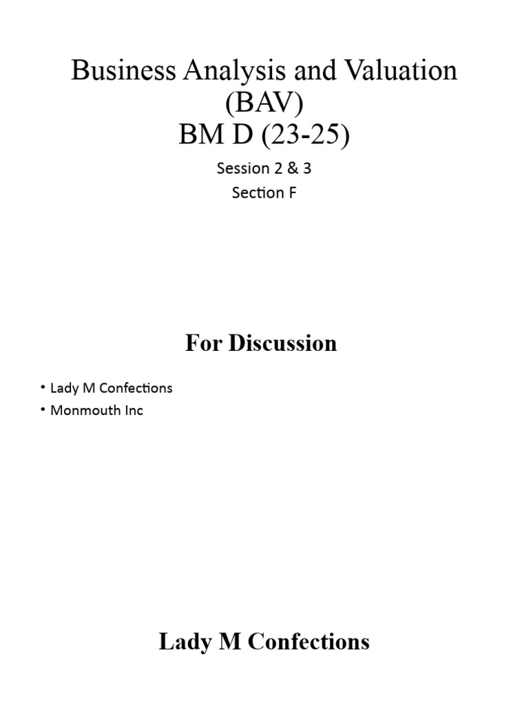 Bav BMD 24 S 2&3 Sec F | PDF | Financial Accounting | Investing
