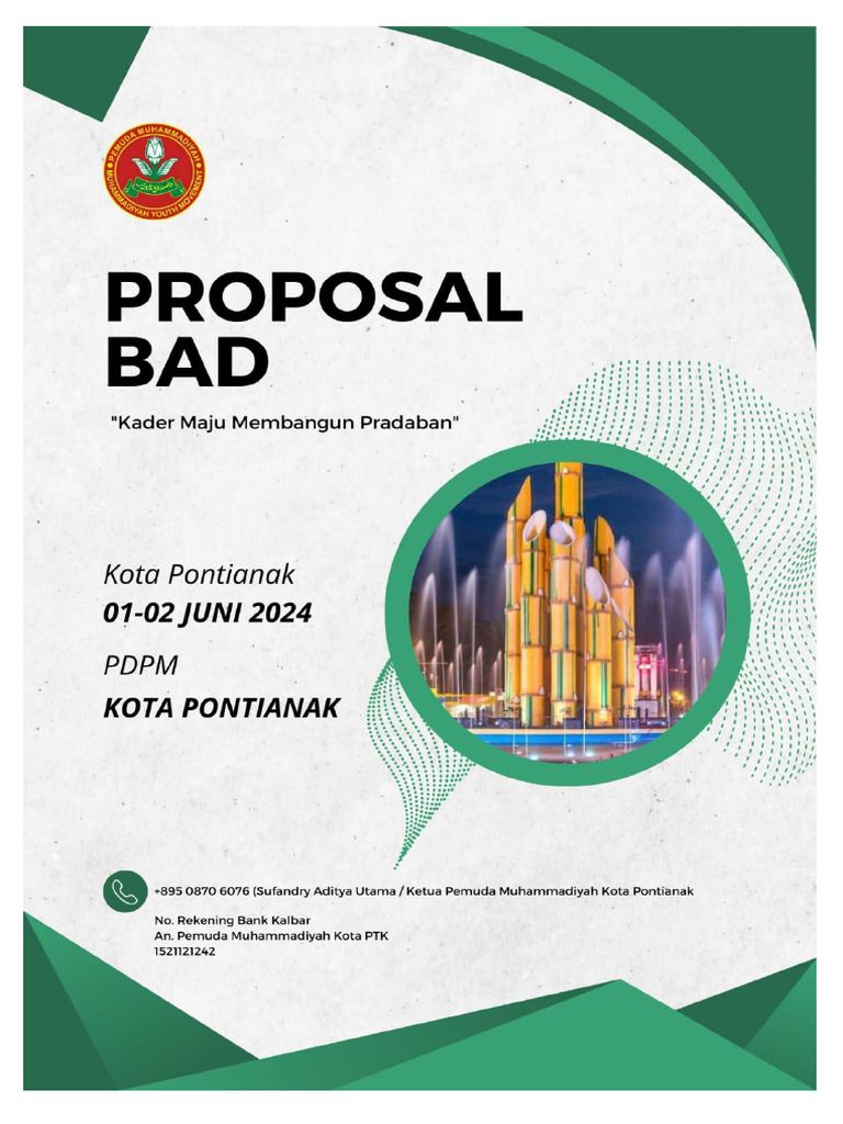 Proposal Bad PD PM Pontianak | PDF