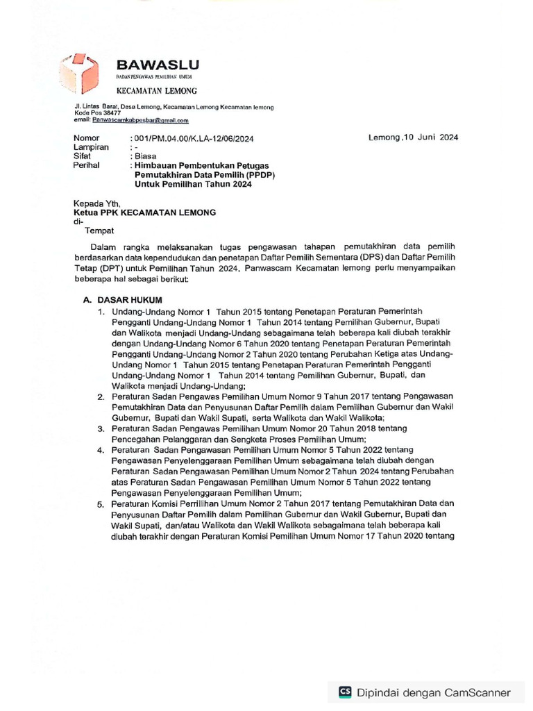 Himbauan Pembentukan PPDP | PDF