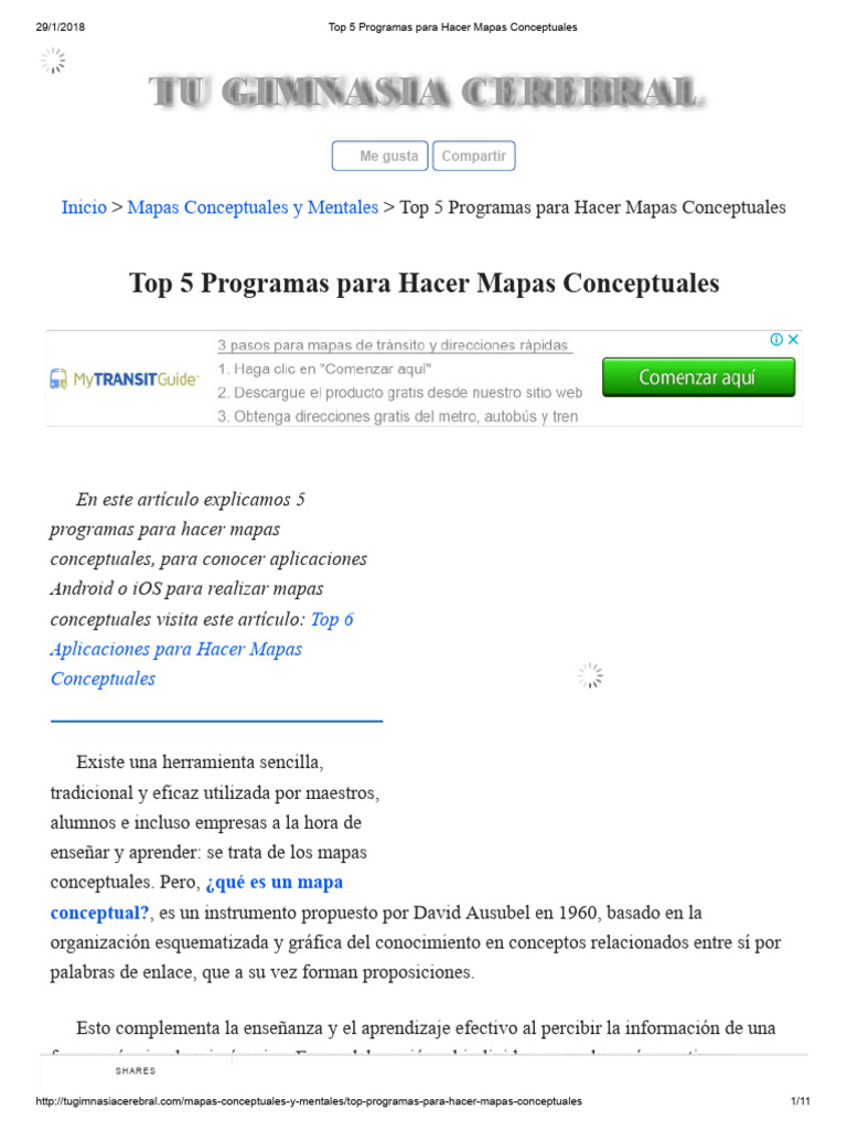 Top 5 Programas para Hacer Mapas Conceptuales | PDF | Fuente abierta ...