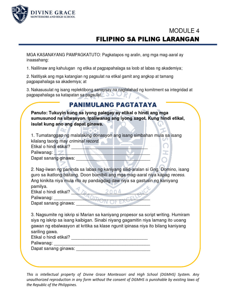 Module 4 - Piling Larangan | PDF