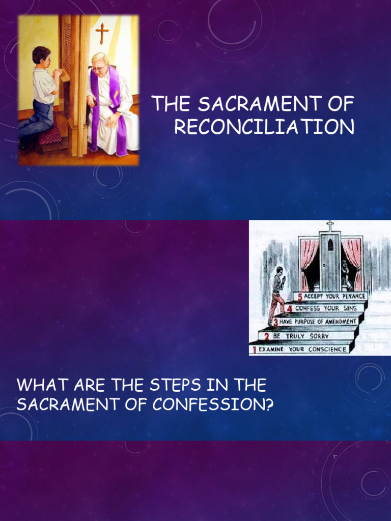 The Sacrament of Reconciliation | PDF