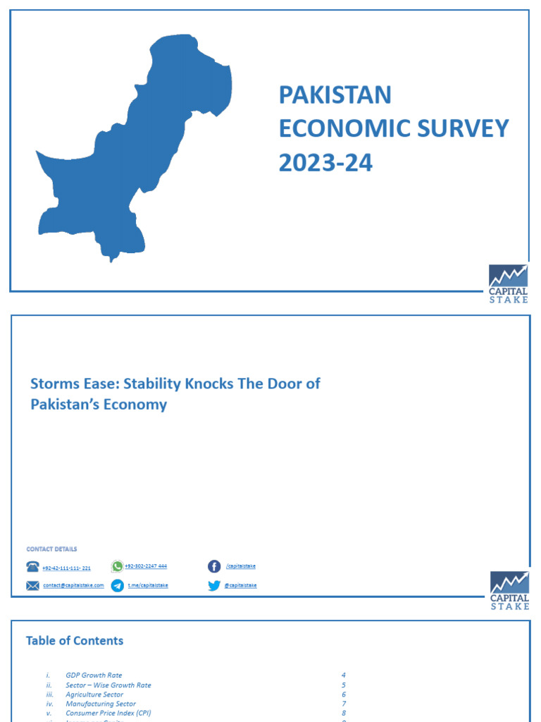 Economic Survey 2023-24 | PDF | Gross Domestic Product | Government ...