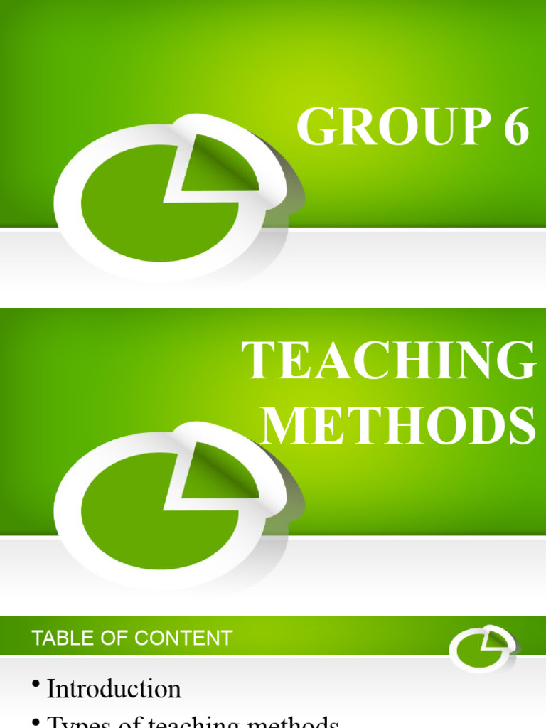 Teaching Methods | Download Free PDF | Teaching Method | Project Based Learning