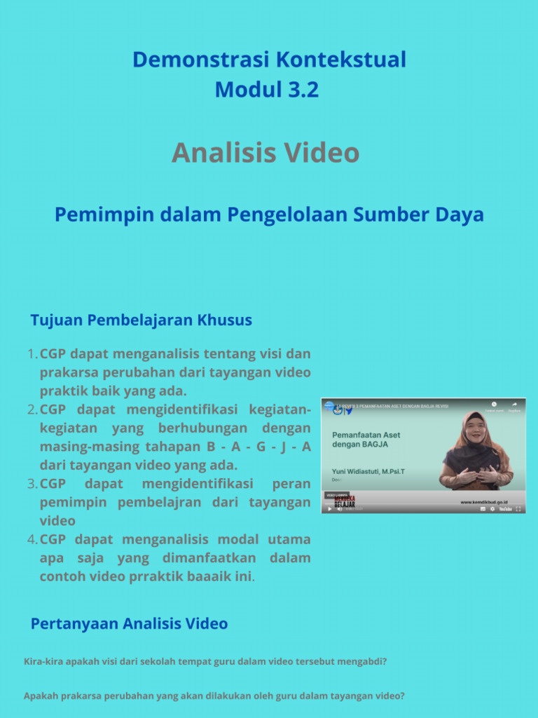 Demonstrasi Kontekstual Modul 3.2 | PDF