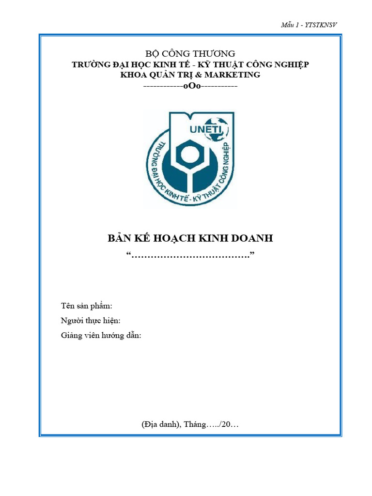 HD Lập KHKD | PDF