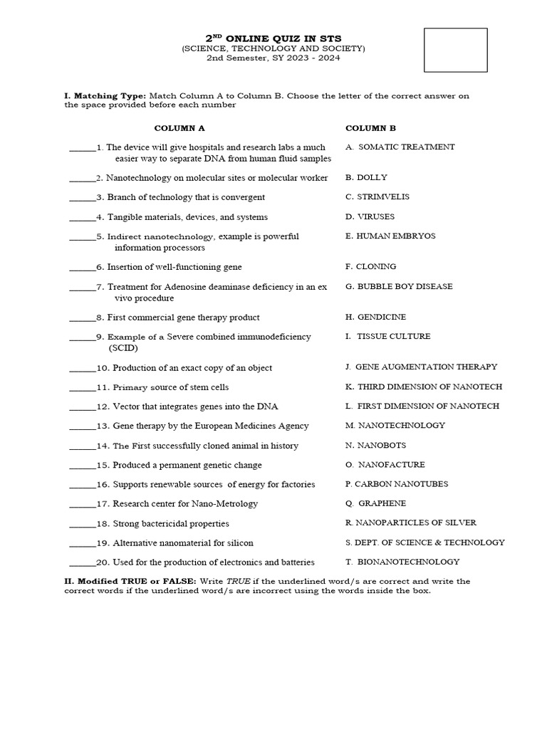 2nd Online Quiz IN STS | PDF | Climate Change | Atmosphere Of Earth