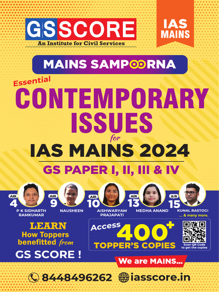Mains Contemporary Issues | PDF | Welfare