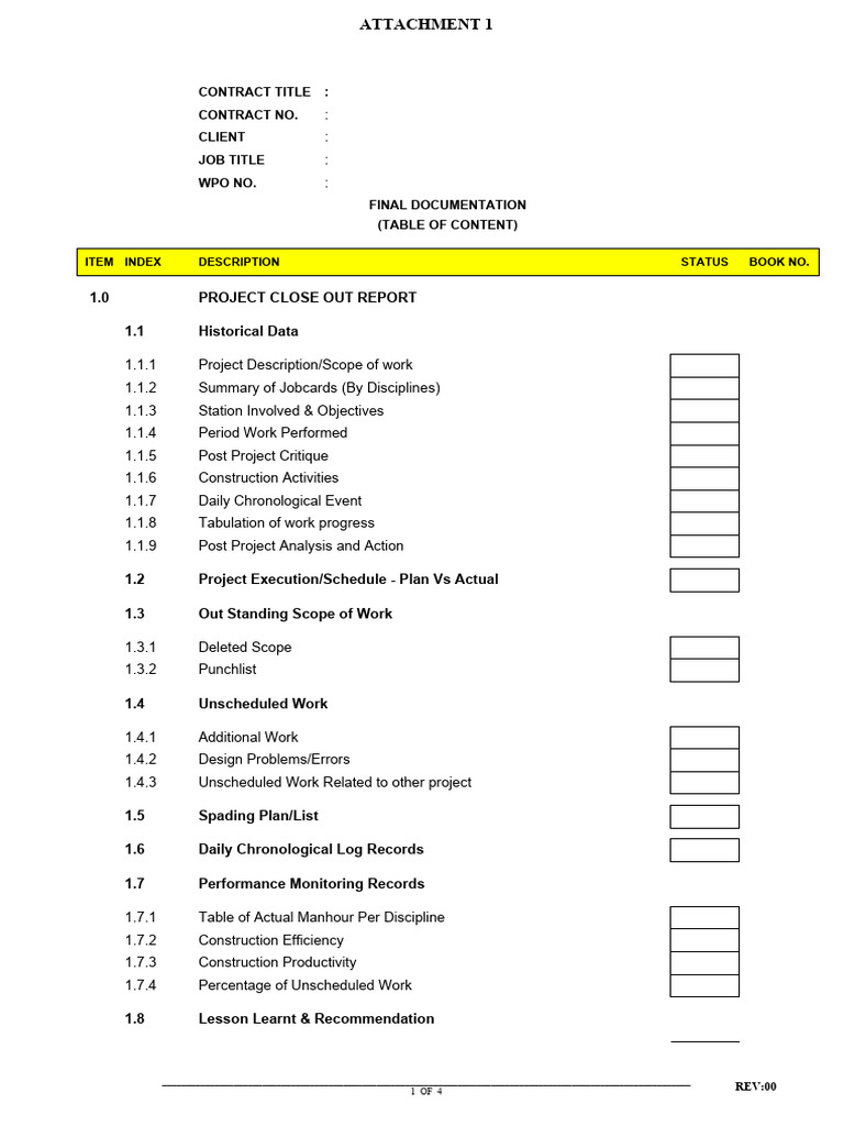 Attach 1 - Toc | PDF | Welding | Construction