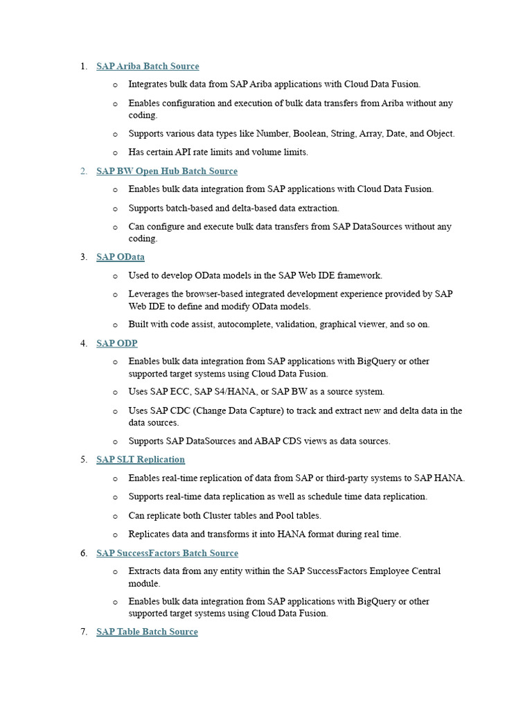 Cloud Data Fusion Plugins Details | PDF | Business | Computers