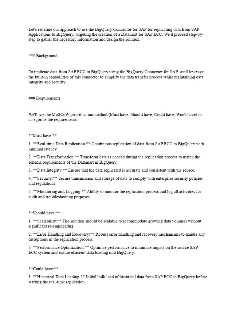 BigQuery Connector For SAP | PDF | Replication (Computing) | Error ... BigQuery Connector For SAP | PDF | Replication (Computing) | Error ...