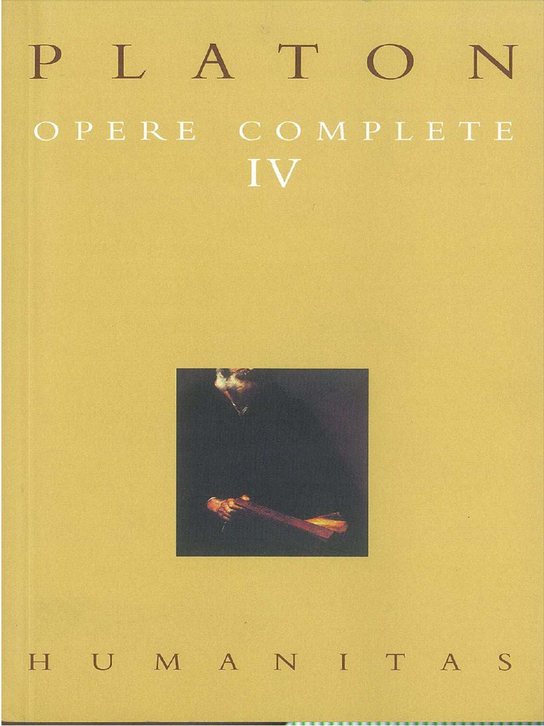 Platon Opere Complete Vol IV Ediie Ingr | PDF