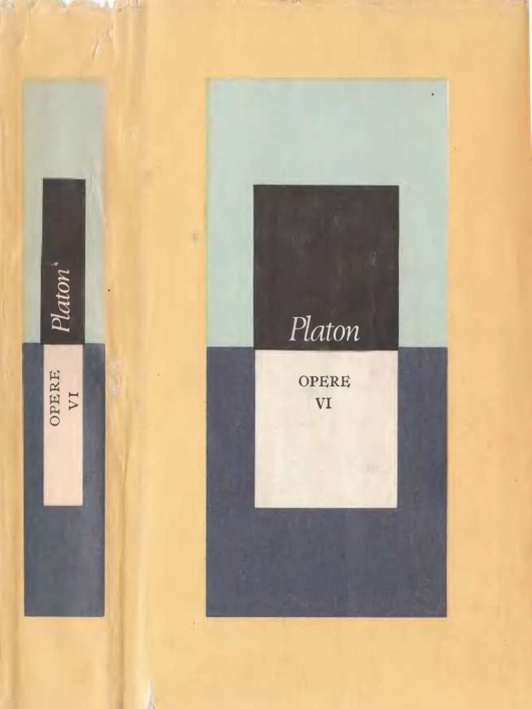 Platon Opere VI | PDF
