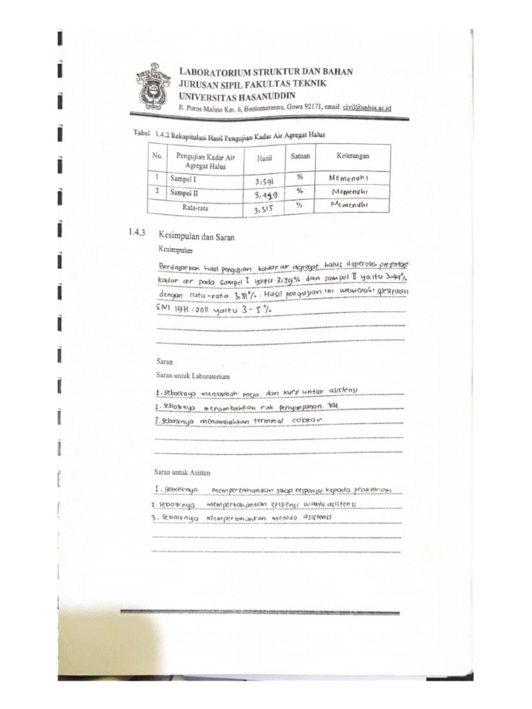 Kesimpulan Saran - Andi Tasha | PDF