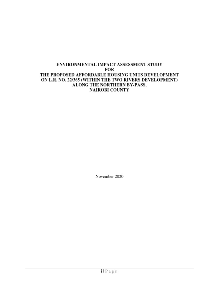 Mzizi Court Nema Report | PDF | Environmental Impact Assessment | Waste