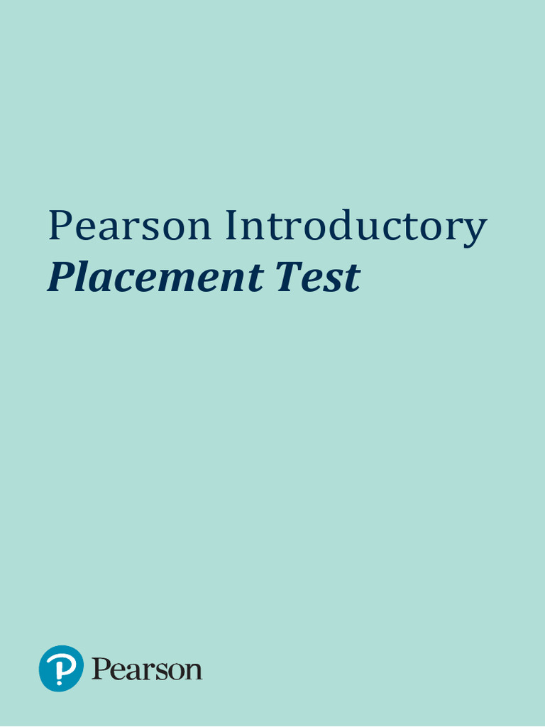 Pearson Introductory Placement Test | PDF