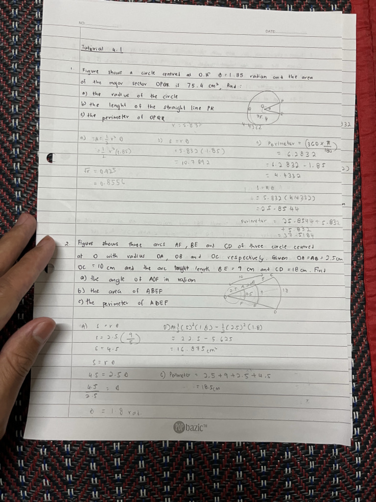 Tutorial 4.1 Calculus | PDF