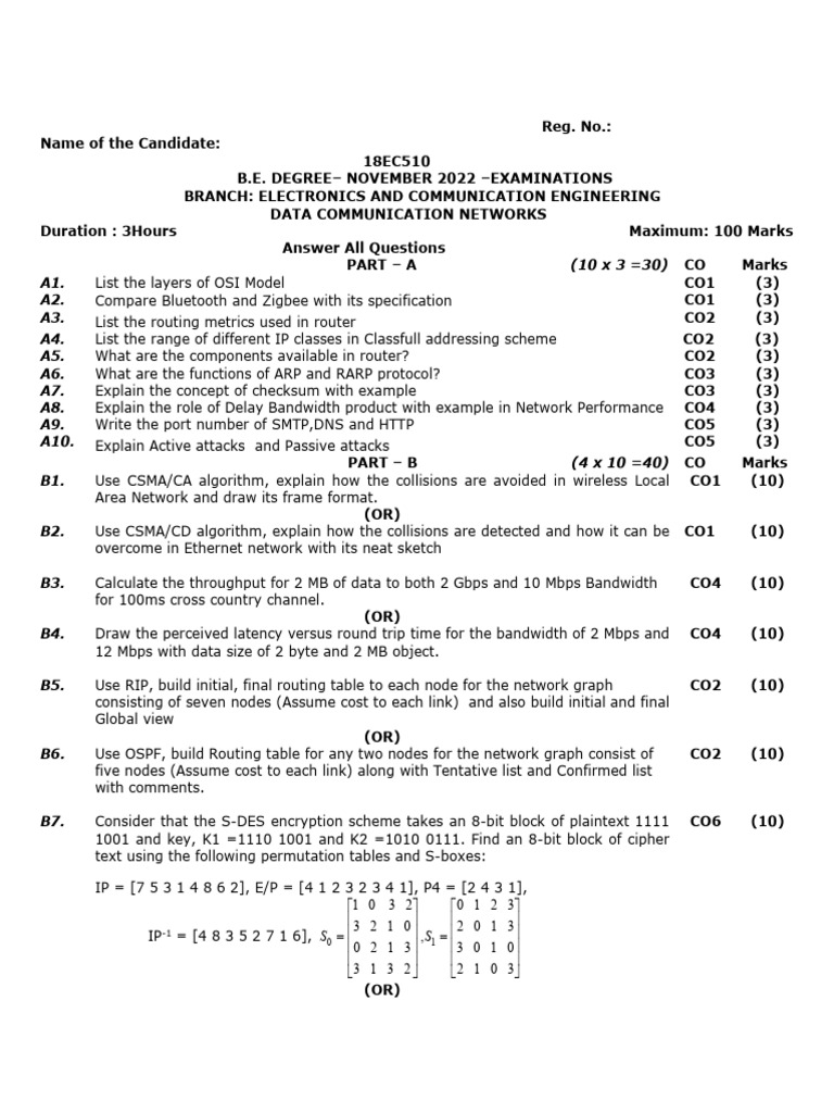 DATACOMMUNICATIONNETWORKS | PDF | Computing | Computer Networking