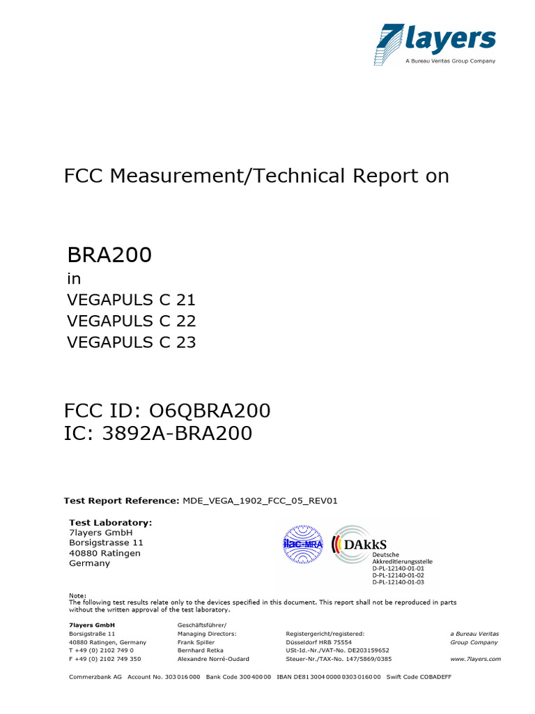 Vegapuls C21 - C22 - C23 | PDF | Bandwidth (Signal Processing ...
