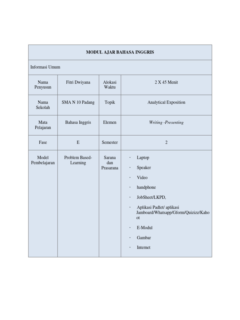 Modul Analytical Siklus 2 | PDF | Karier & Perkembangan | Pengembangan Diri