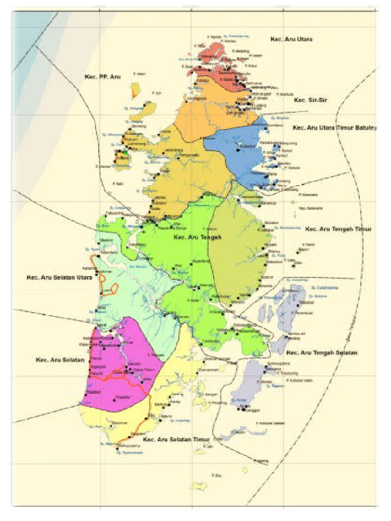 Peta Aru 10 Kec | PDF