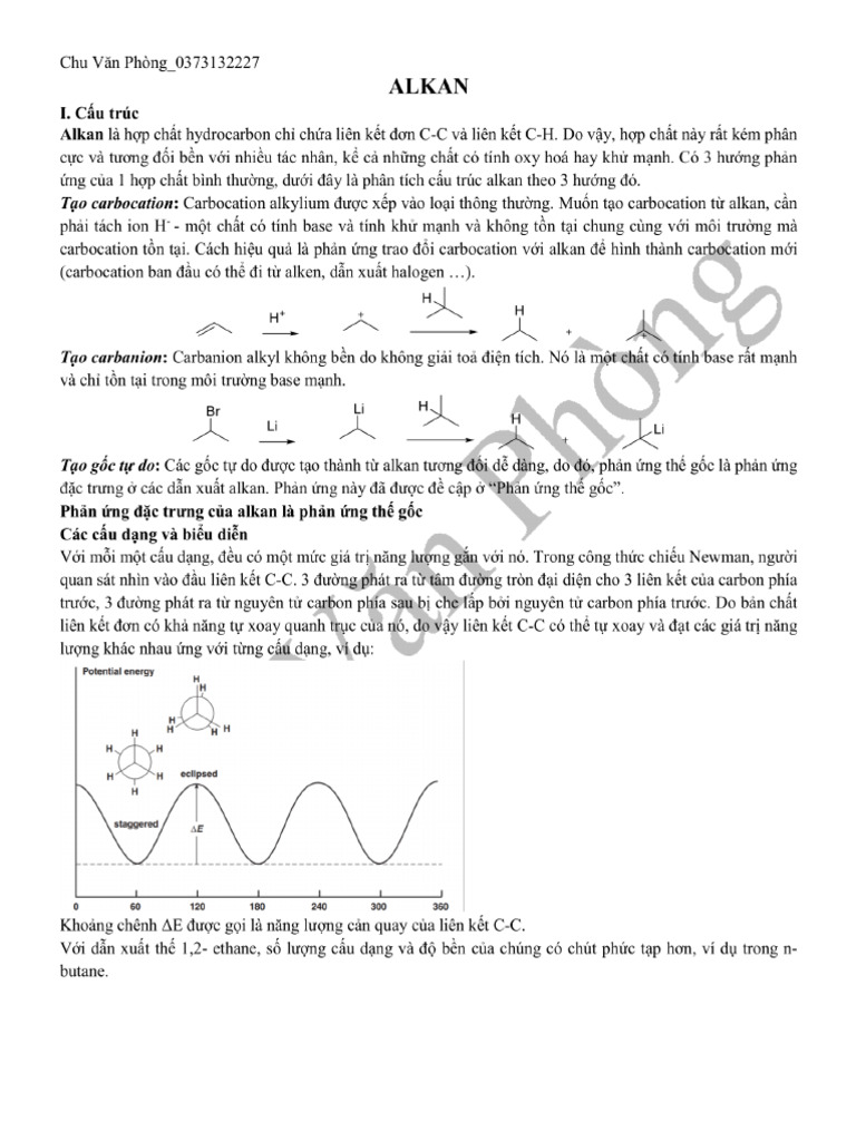 6. Alkan và Cycloalkan | PDF