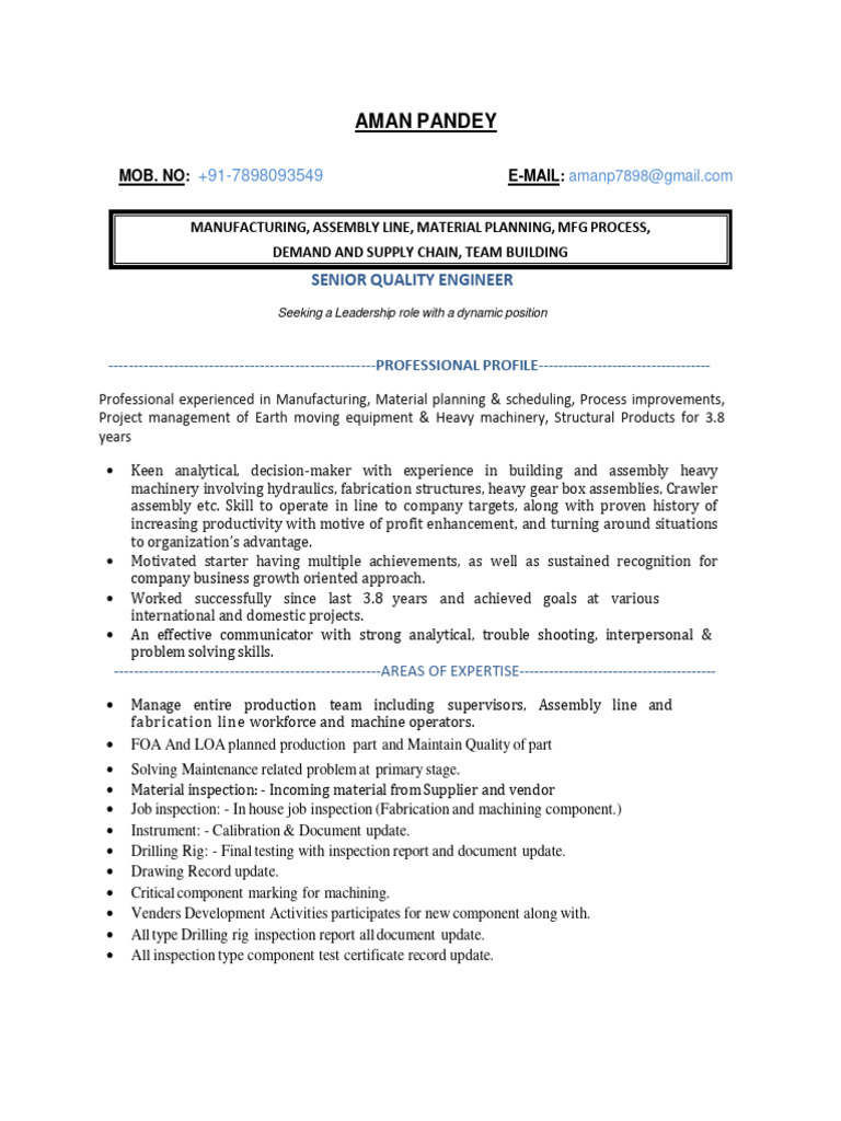 Document From AMAN PANDEY | PDF | Heavy Equipment | Engineering