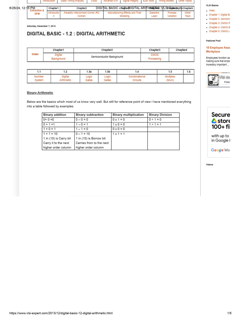 DIGITAL BASIC - 1.2 - DIGITAL ARITHMETIC - VLSI Concepts | PDF | Binary ... DIGITAL BASIC - 1.2 - DIGITAL ARITHMETIC - VLSI Concepts | PDF | Binary ...