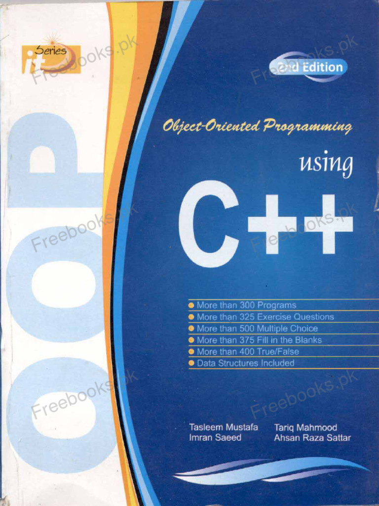 Object Oriented Programming Oop Book Pdf Pdf Computer Programming