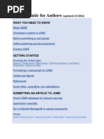 AJSM Submission Guidelines Overview | PDF | Cohort Study | Clinical Trial