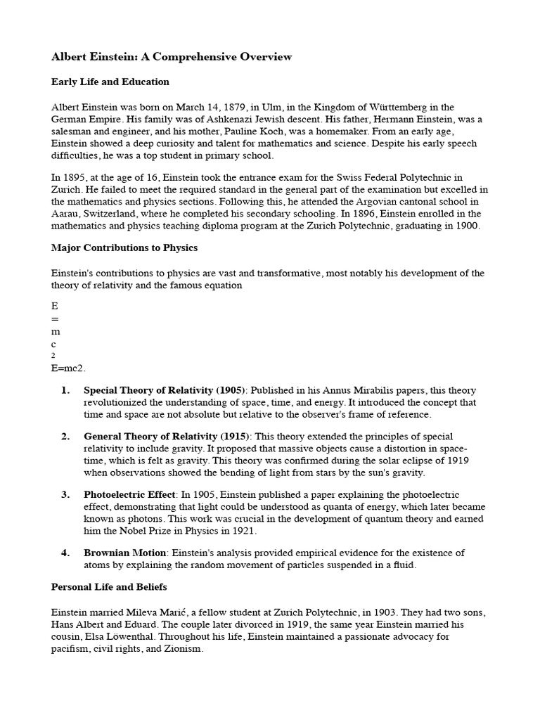 Sample Text PDF | PDF | Albert Einstein | Theory Of Relativity