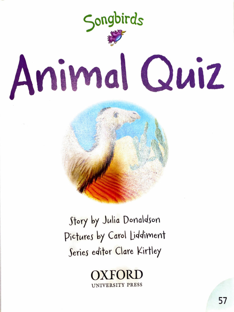 Animal Quiz With Exercise | PDF | Birds | Zoology
