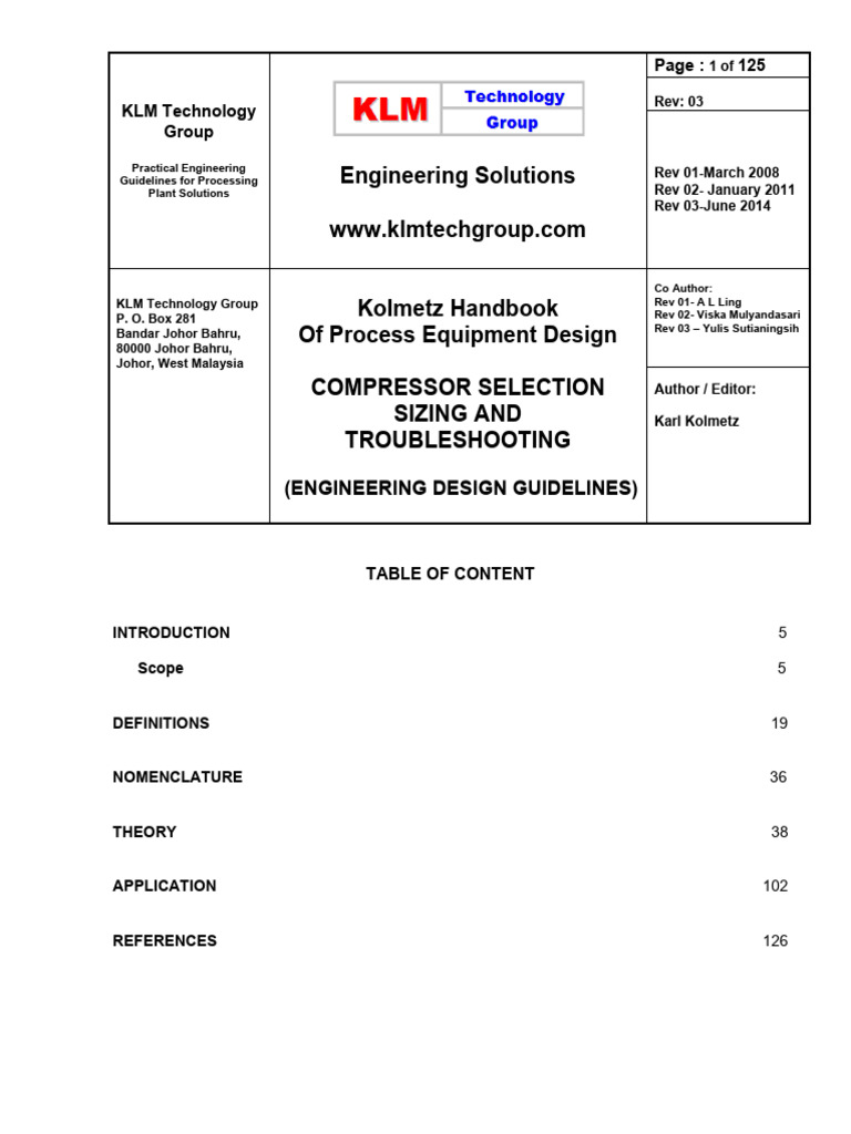 KLM ENGINEERING-DESIGN-GUIDELINES-compressor-sizing-and-selection-Rev3 ...
