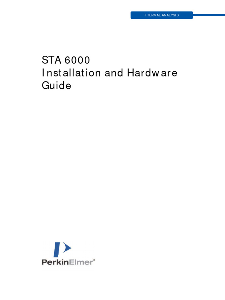 GDE STA 6000 Installation and Hardware Guide 09931394C | PDF ...