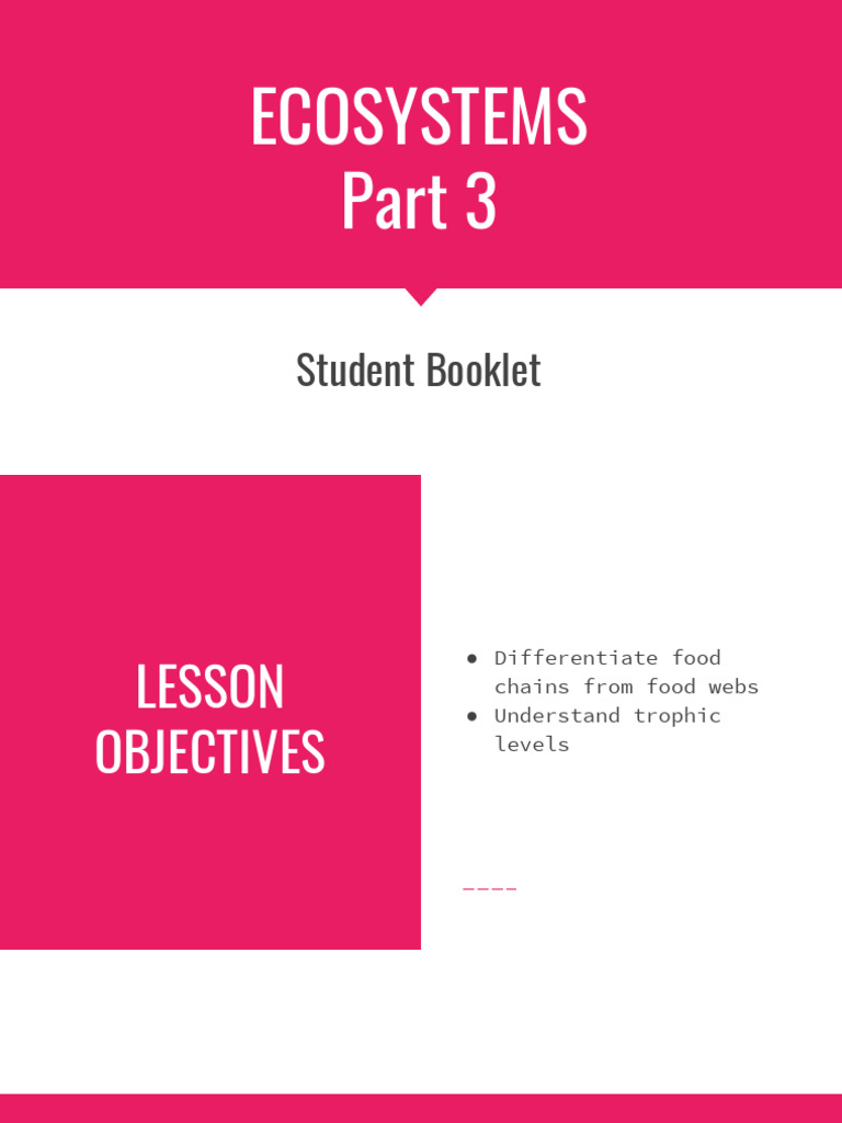 02 Ecosystems Student Booklet Part 3 | PDF