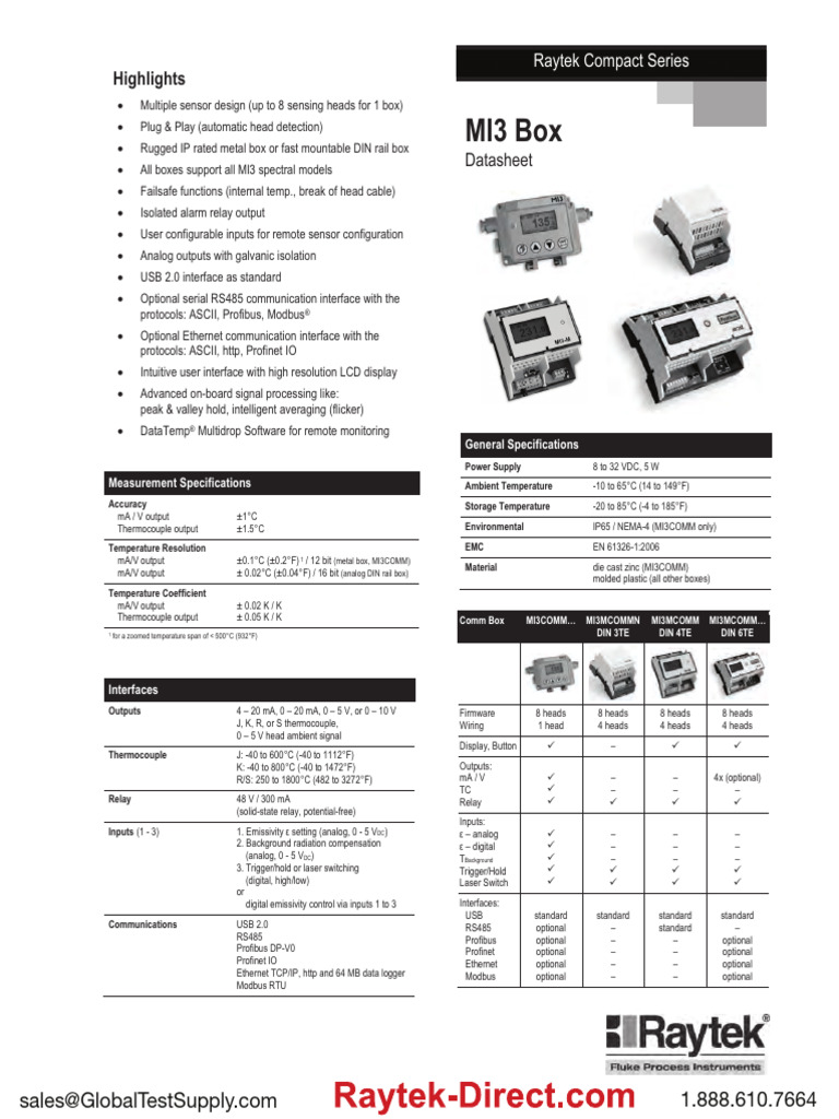 Raymi3comm Datasheet | Download Free PDF | Thermocouple | Computer ...