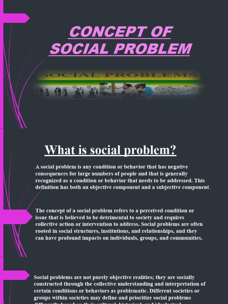 Concept of Social Problem | PDF | Intelligence | Social Inequality