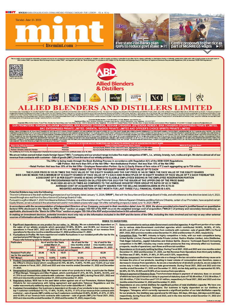 Mint Delhi 25-06-2024 | PDF | Renminbi | Narendra Modi