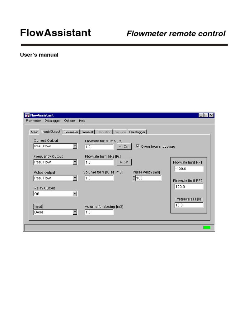 FlowAssistant Manual EN | PDF | Button (Computing) | Menu (Computing)