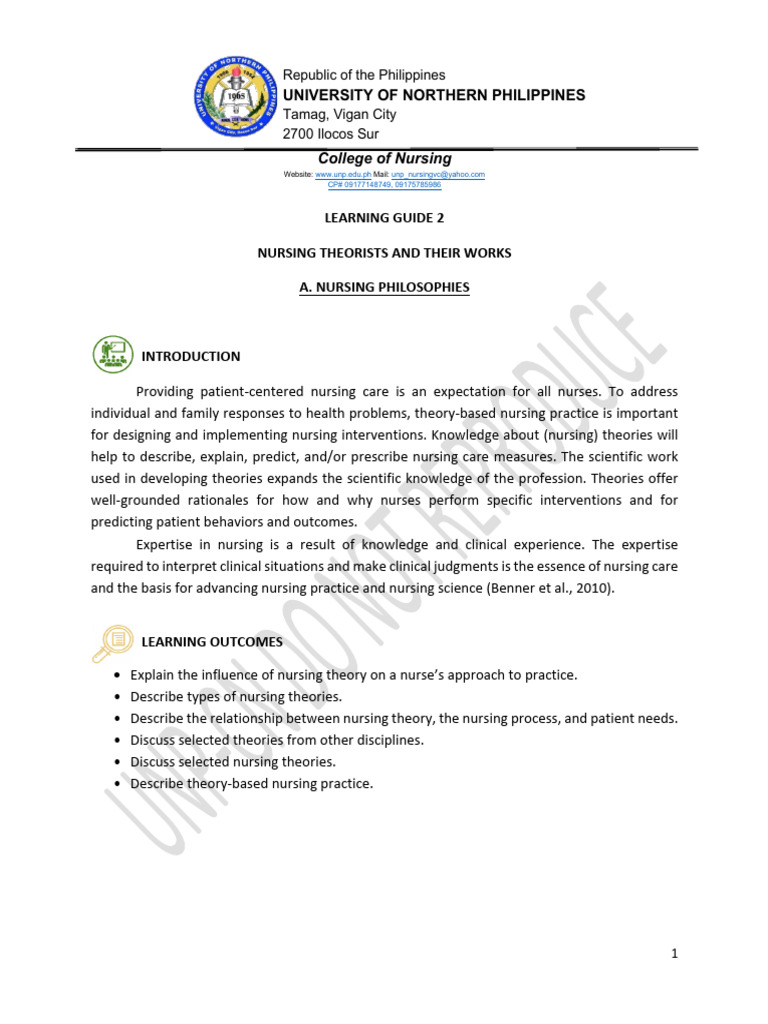 Module 2 Nursing Theories and Their Works | Download Free PDF ...