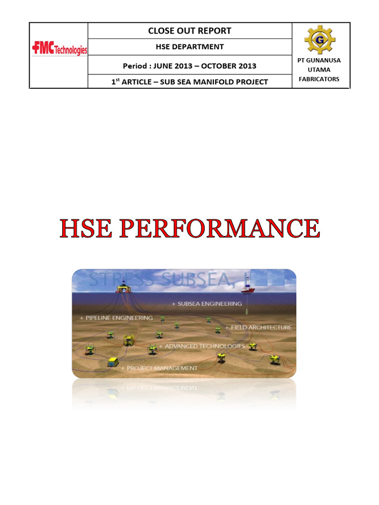 HSE Close Out Report 2024 Summary | PDF | Risk Assessment | Safety