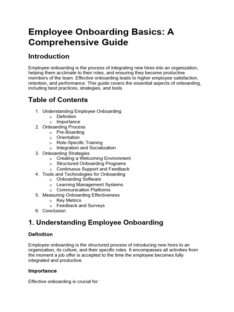Employee Onboarding Basics Pdf Employee Retention Social Psychology