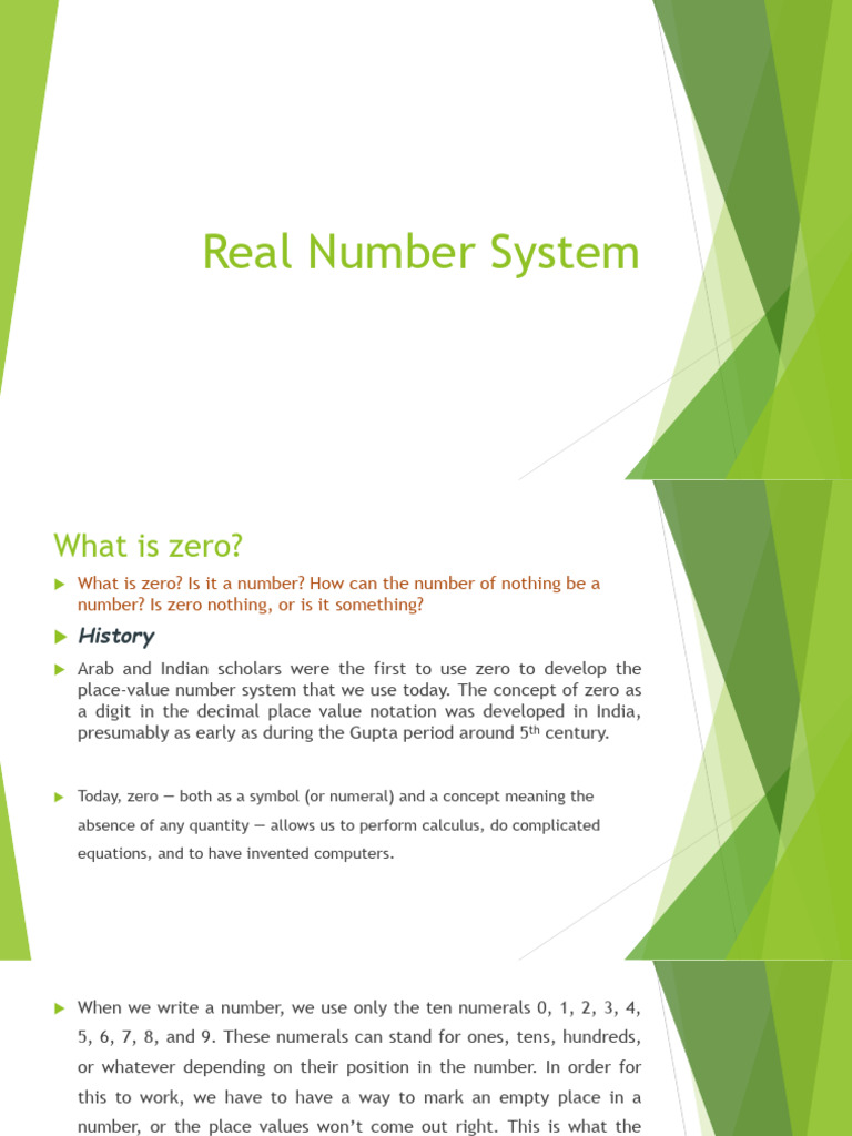 Real Number System | Download Free PDF | Numbers | Arithmetic