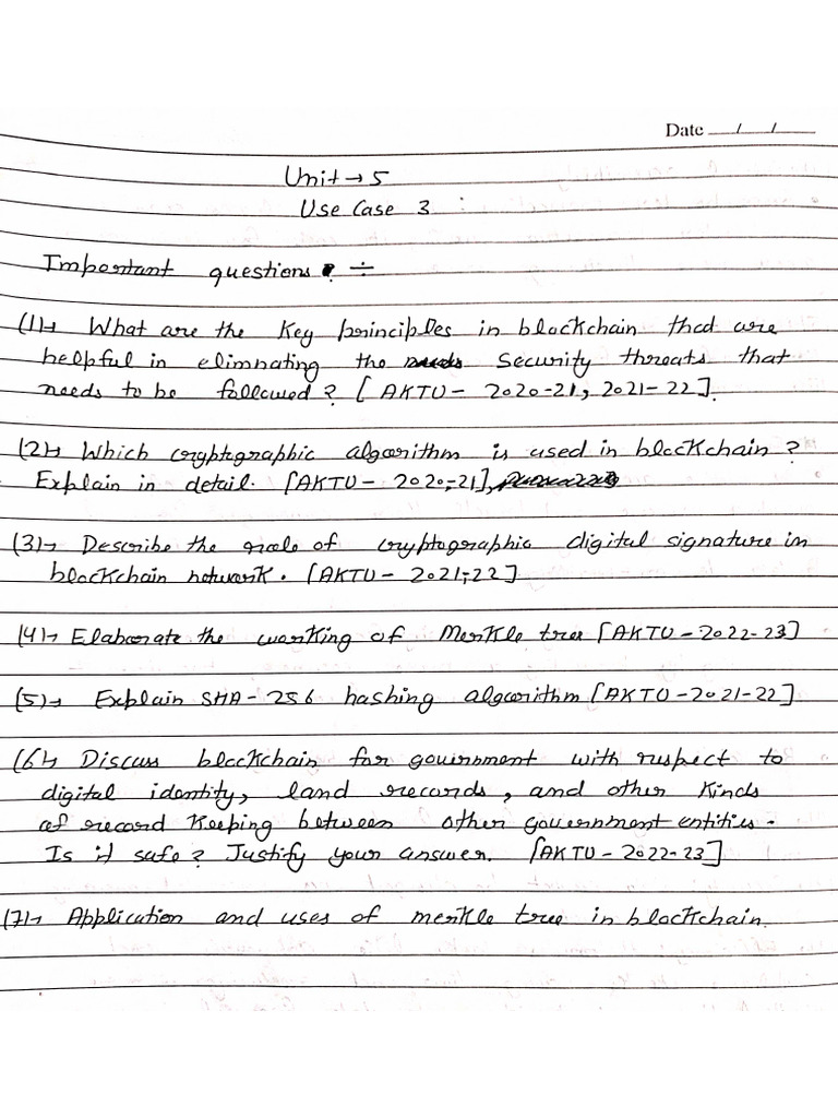Blockchain Unit5 Notes | PDF