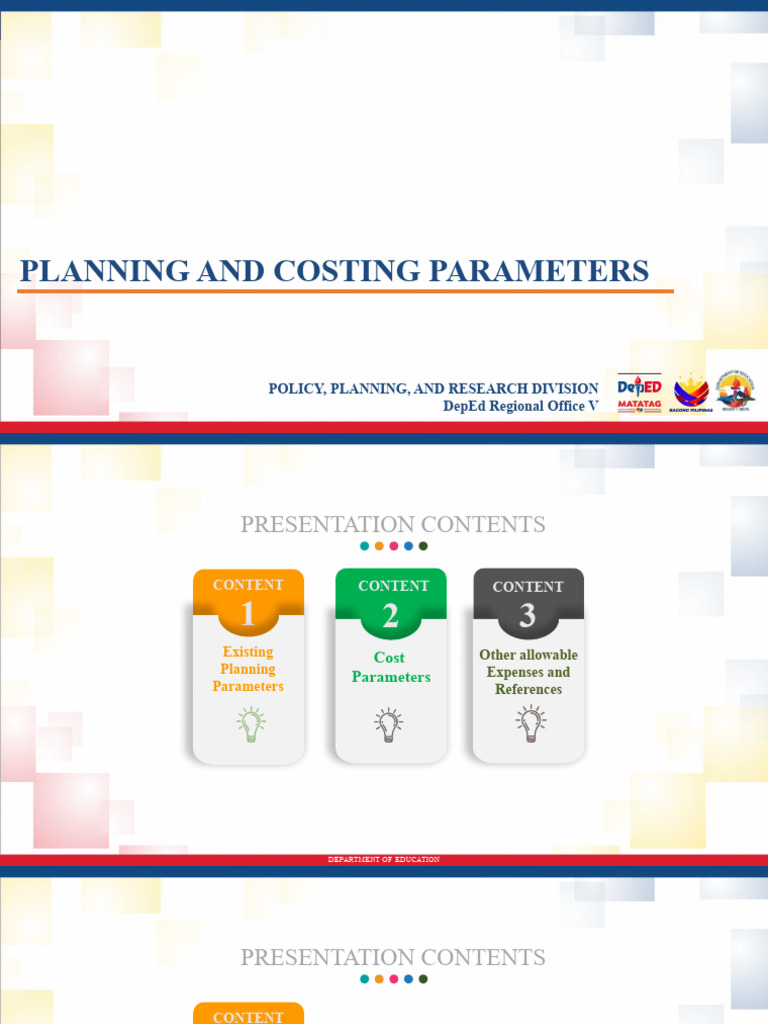Cost and Planning Parameters | PDF | Classroom | Schools
