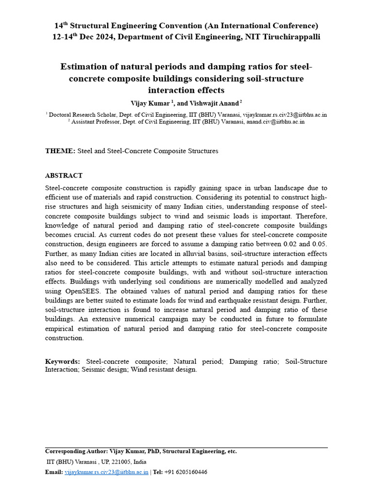 1_natural periods and damping ratios | PDF | Structural Engineering ...