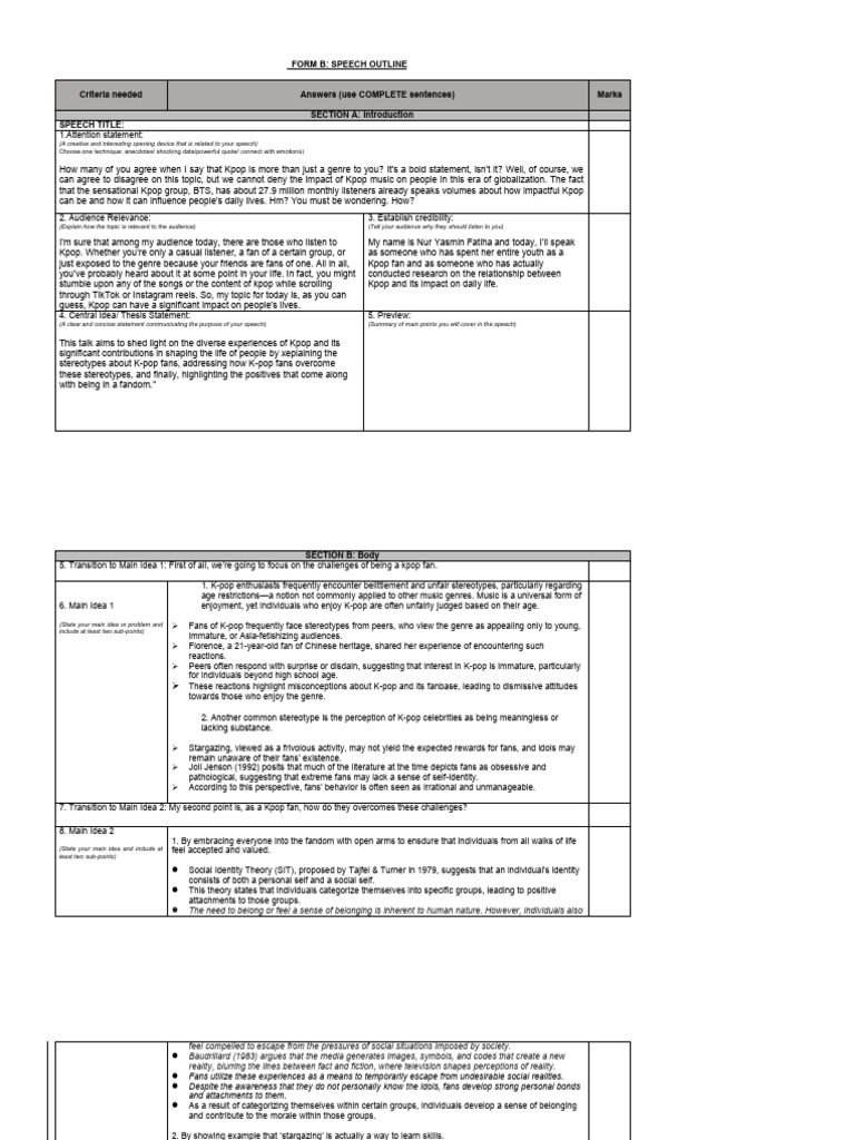 Form B STP | PDF | Identity (Social Science) | Reality