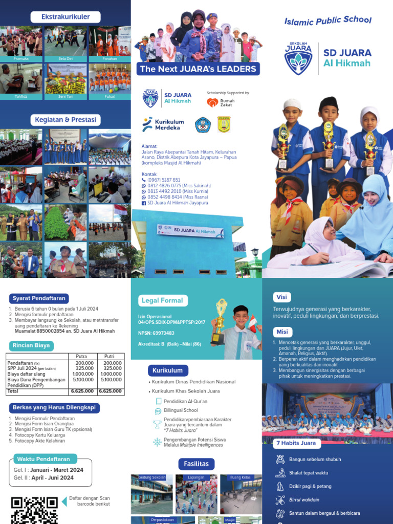 Brosur PPDB SD Juara Jayapura 2024 | PDF